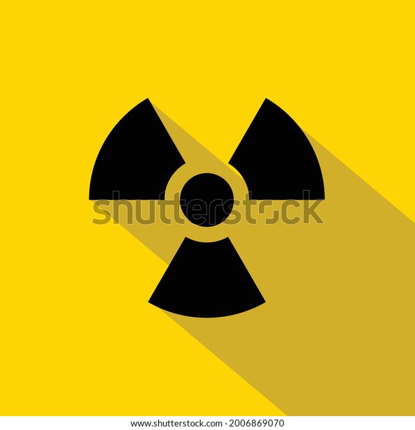 logo peligroso de la radiación, logo: vector de stock (libre de ...