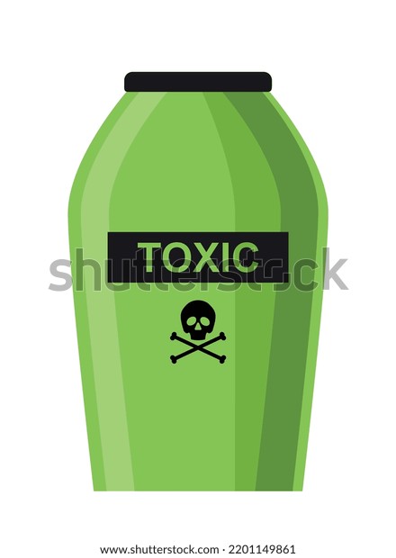 Dangerous Substance Concept Icon Toxic Waste Stock Vector (Royalty Free ...