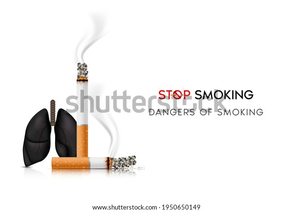Dangers Smoking Smoking Effect On Human Stock Vector (Royalty Free ...