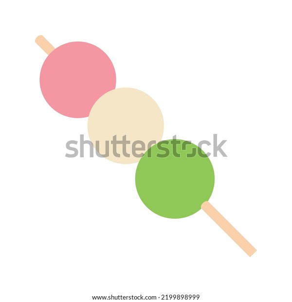 Dango Dessert Stick Vector Emoji Food Stock Vector (Royalty Free ...