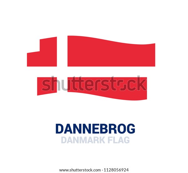 Dannebrog National Flag Danmark Vector Illustration: vector de stock ...