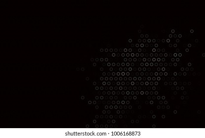 Dark Black Vector Template Circles Illustration Stock Vector (Royalty ...