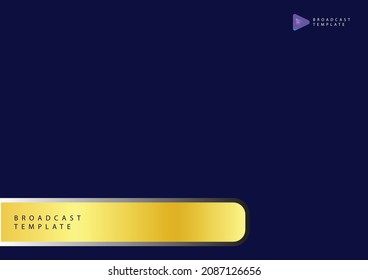 Dark Blue Broadcasting Template Logo Lower Stock Vector (Royalty Free ...