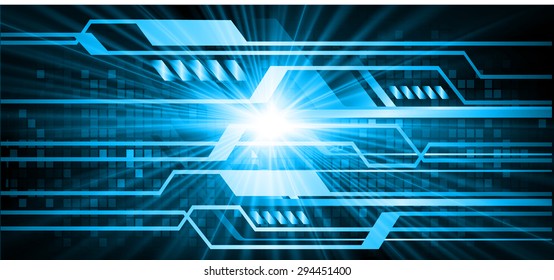 Dark Blue Color Light Abstract Technology Stock Vector (Royalty Free ...