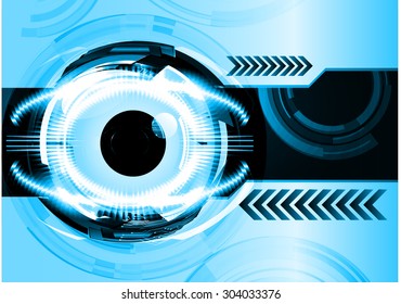 Dark Blue Color Light Abstract Technology Stock Vector (Royalty Free ...