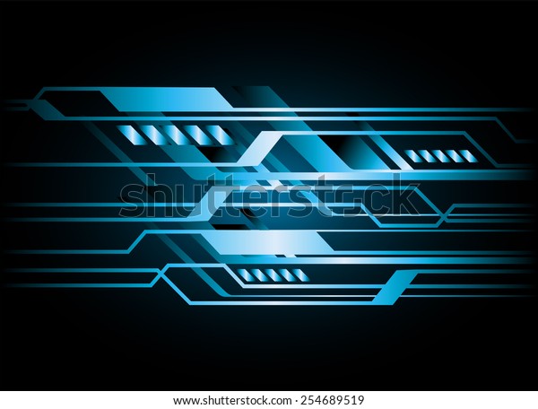 Dark Blue Color Light Abstract Technology Stock Vector (Royalty Free ...