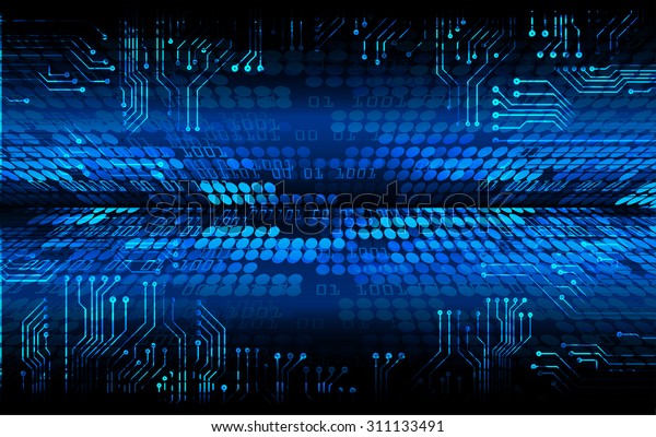 Dark Blue Color Light Abstract Technology Stock Vector (Royalty Free ...