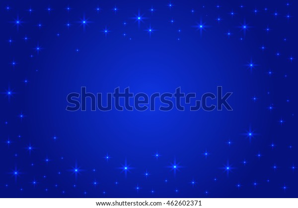 Dark Blue Starry Night Background Stars Stock Vector (Royalty Free ...