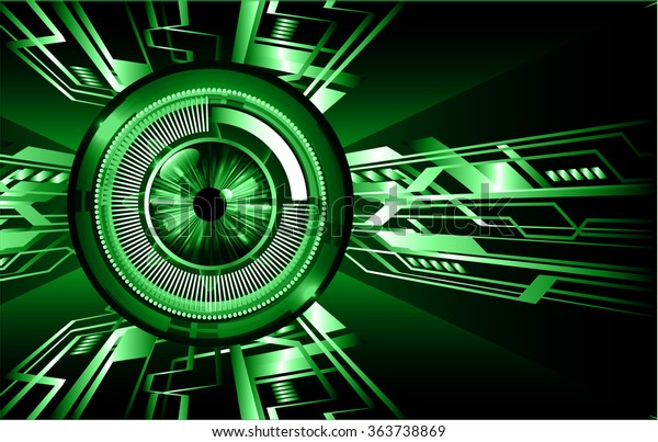 Dark Green Color Light Abstract Technology Stock Vector (Royalty Free ...