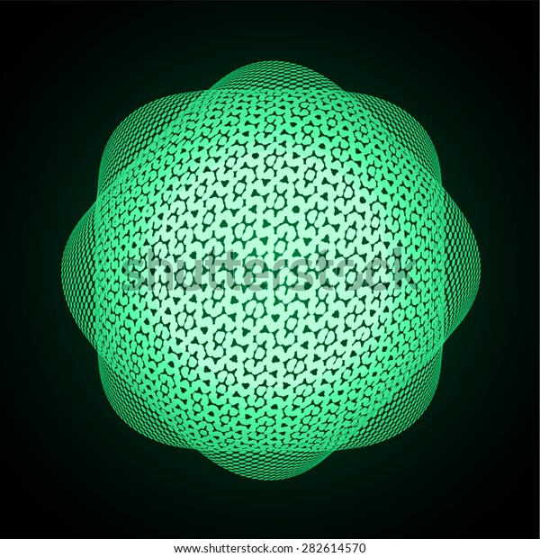 Dark Green Shining Atom Scheme Vector Stock Vector (Royalty Free ...