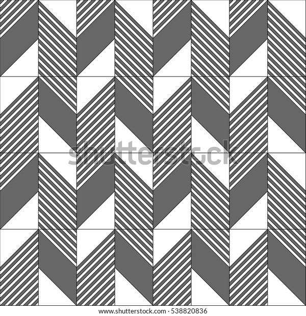 Dark Grey Zigzag Pattern On White Stock Vector (Royalty Free) 538820836 ...