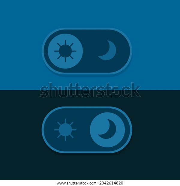 Dark Mode Light Mode Graphic Icons Stock Vector (Royalty Free ...
