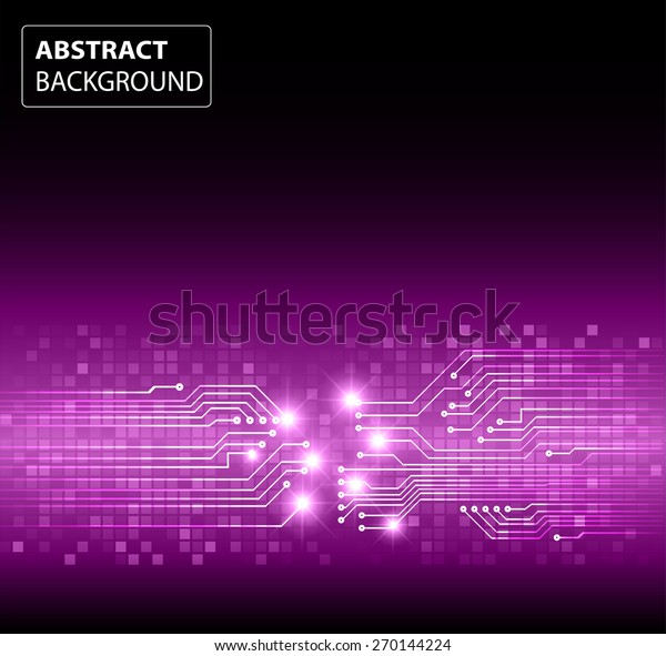 Dark Purple Color Light Abstract Technology Stock Vector (Royalty Free ...