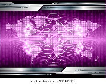 Dark Purple Light Abstract Technology Background Stock Vector (Royalty ...