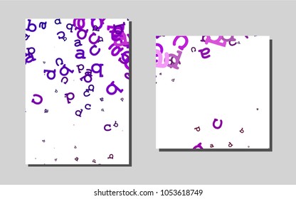 Dark Purple Vector Brochure Ui Ux Stock Vector (Royalty Free ...
