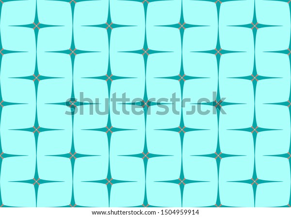 Dark Turquoise Stars On Light Turquoise Stock Vector (Royalty Free ...
