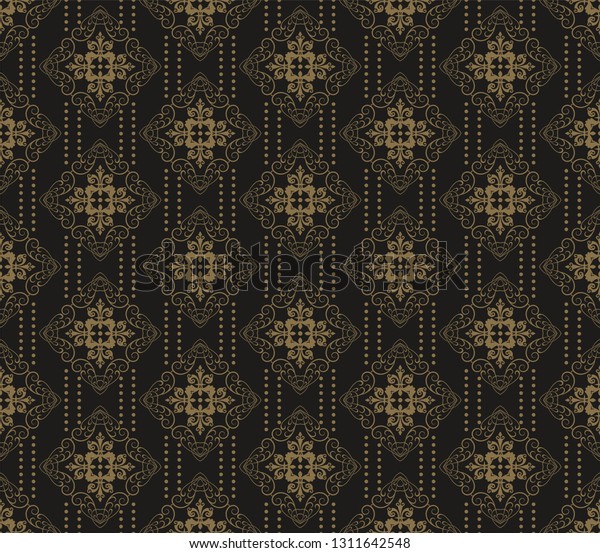 Dark Wallpaper Vintage Style Vector Graphics Stock Vector (Royalty Free ...