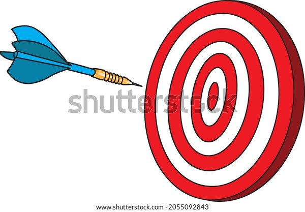 Dart Arrow Vector Illustration Isolated On Stock Vector (Royalty Free ...