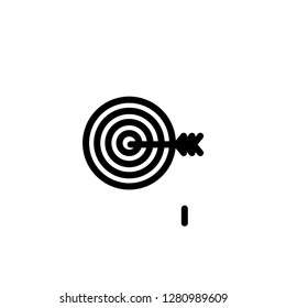 Dart Icon Target Sign Stock Vector (Royalty Free) 1280989609 | Shutterstock