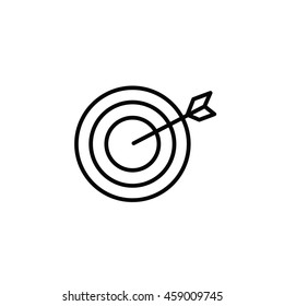 Dart Outline Icon Stock Vector (Royalty Free) 459009745 | Shutterstock