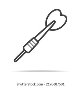 Dart Pin Icon Transparent Vector Isolated Stock Vector (Royalty Free ...