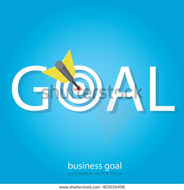 Dart Right On Target Business Goal: vector de stock (libre de regalías ...