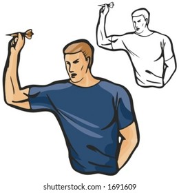 1,641 Darts player Stock Illustrations, Images & Vectors | Shutterstock