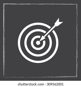 Darts Target Sign Icon Vector Illustration Stock Vector (Royalty Free ...