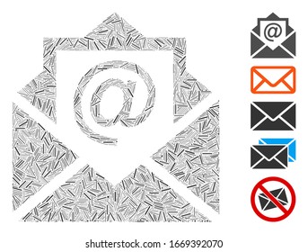 Dash Mosaic Based On Email Icon Stock Vector (Royalty Free) 1669392070 ...