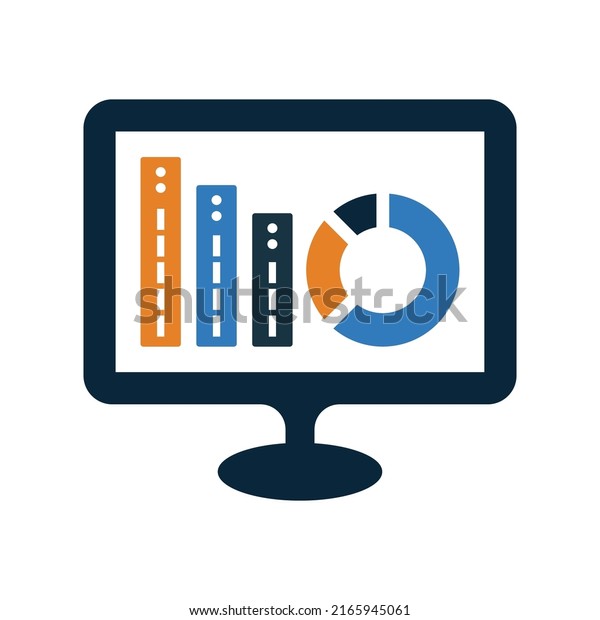 Dashboard Diagram Icon Simple Editable Vector Stock Vector (Royalty ...