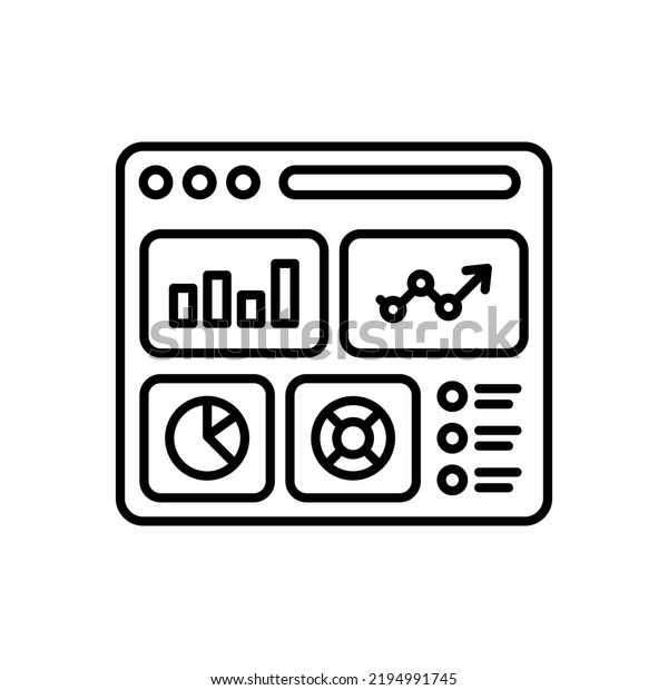 Dashboard Icon Vector Logotype Stock Vector (Royalty Free) 2194991745 ...