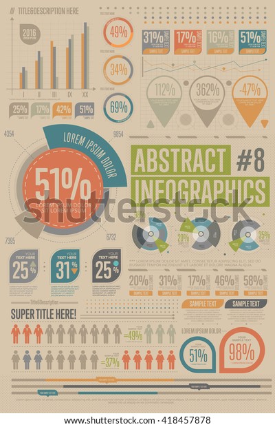 Dashboard Infographic Information Panel Mockup Info Stock Vector ...