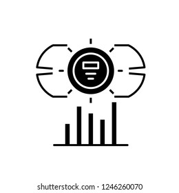 Dashboard Metrics Line Icon Concept Dashboard Stock Vector (Royalty ...
