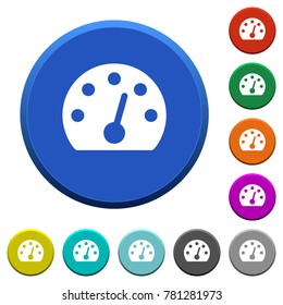 Dashboard Round Color Beveled Buttons Smooth Stock Vector (Royalty Free ...