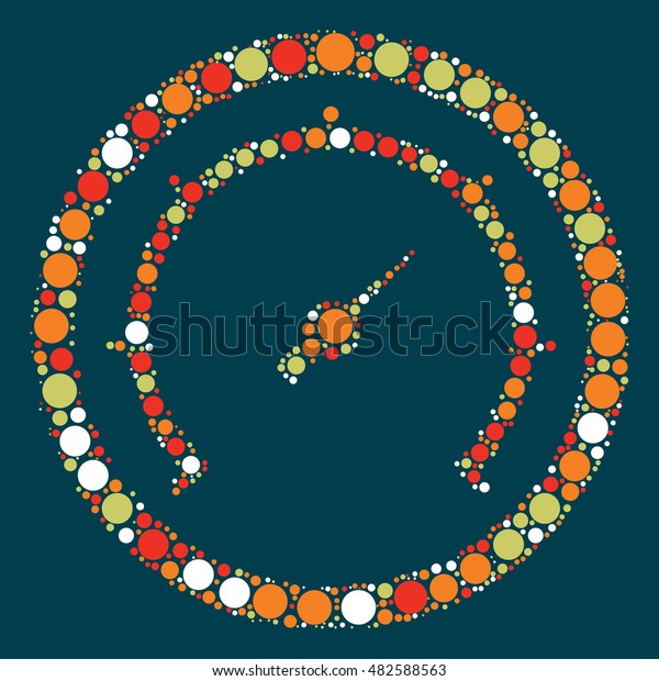 Dashboard Shape Vector Design By Color Stock Vector (Royalty Free ...