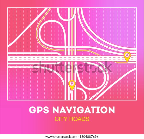 Dashboard Theme Creative Infographic City Map Stock Vector (Royalty ...