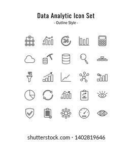 Data Analysis Icon Set Data Analysis Stock Vector (Royalty Free ...