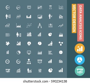 Data Analysis Icon Setclean Vector Stock Vector (Royalty Free ...