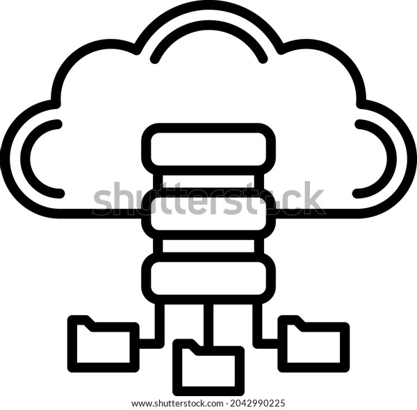 Data Backup Icon Vector Image Can Stock Vector Royalty Free 2042990225 Shutterstock