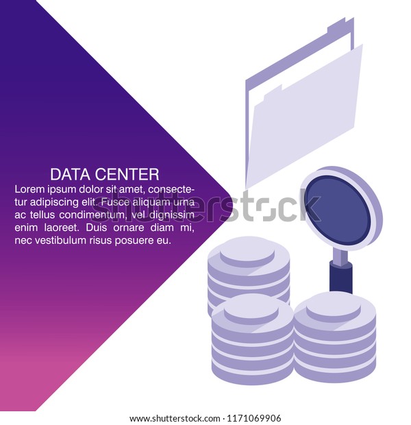 Data Center Poster Informaton Stock Vector (Royalty Free) 1171069906 ...