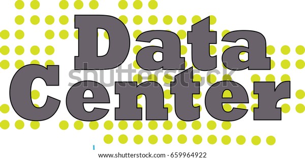 Data Center Word Conceptual Illustration Data Stock Vector (Royalty ...