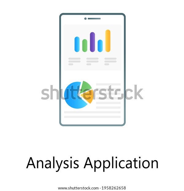 Data Chart Inside Mobile Phone Analysis Stock Vector (Royalty Free ...