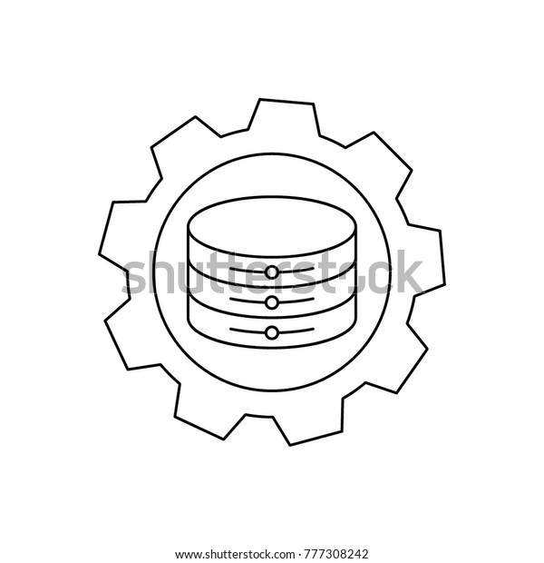 Data Configuration Outline Icon Stock Vector (Royalty Free) 777308242 ...