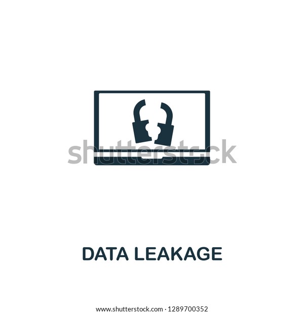 Data Leakage Icon Premium Style Design Stock Vector (Royalty Free ...