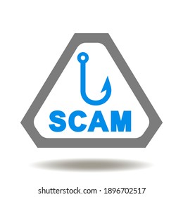 Data Security Attention Conceptual Symbol Scam Stock Vector (Royalty ...