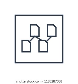 Data Structure Icon Isolated Organization Data Stock Vector (Royalty ...