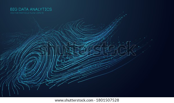 Data Technology Abstract Futuristic Illustration Big Stock Vector ...