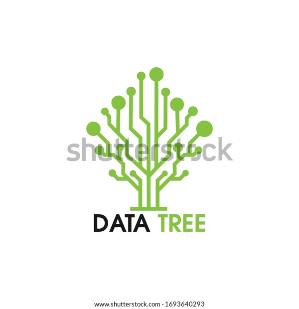 Data Tree Illustration Logo Company Stock Vector (Royalty Free ...