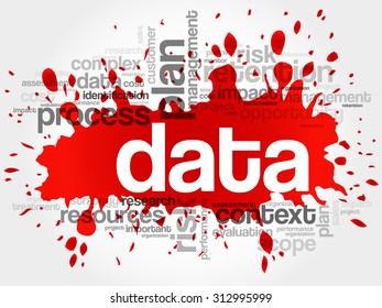 Data Word Cloud Business Concept Stock Vector (Royalty Free) 312995999 ...