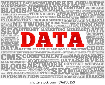 Data Word Cloud Business Concept Stock Vector (Royalty Free) 396988153 | Shutterstock